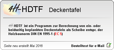 4H-HDTF Deckentafel